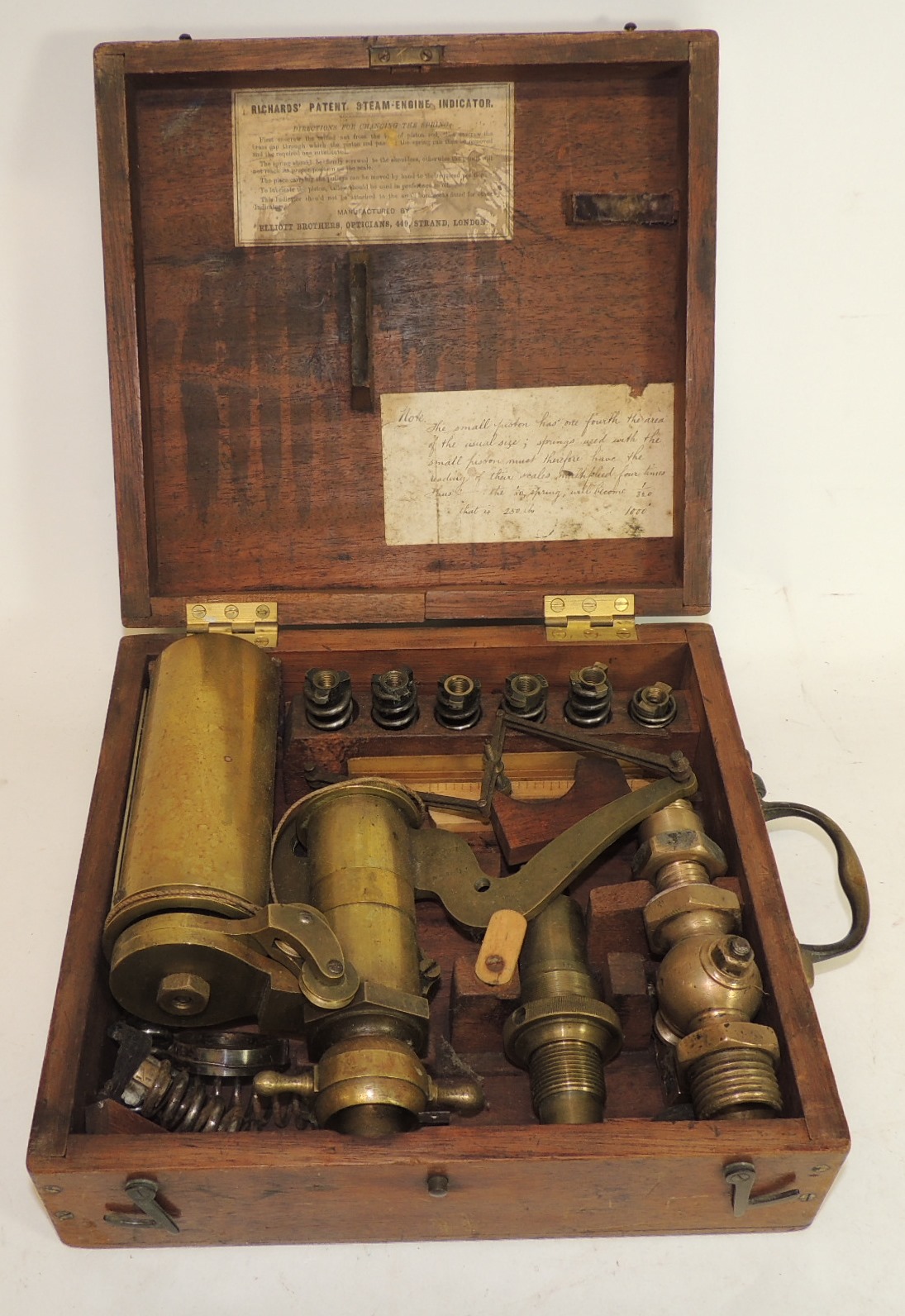 A Richards' Patent Steam-Engine Indicator by Elliott Bros, London, in ...