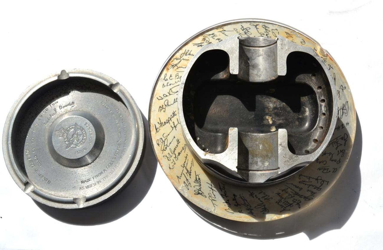 A Second World War Rolls Royce Merlin Engine Piston Head Ashtray ...