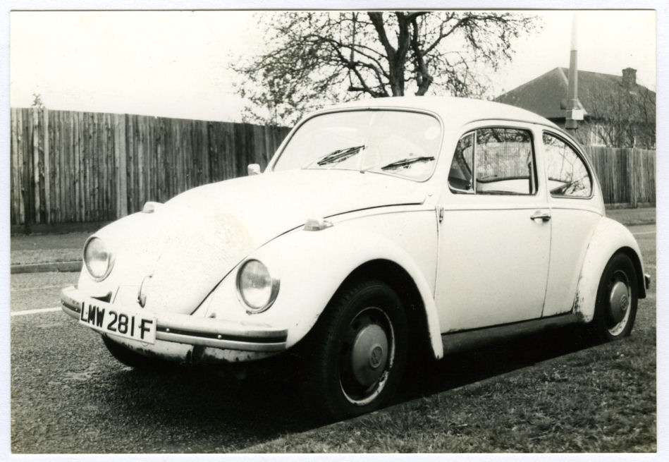 An original vehicle registration document for the VW Beetle which ...