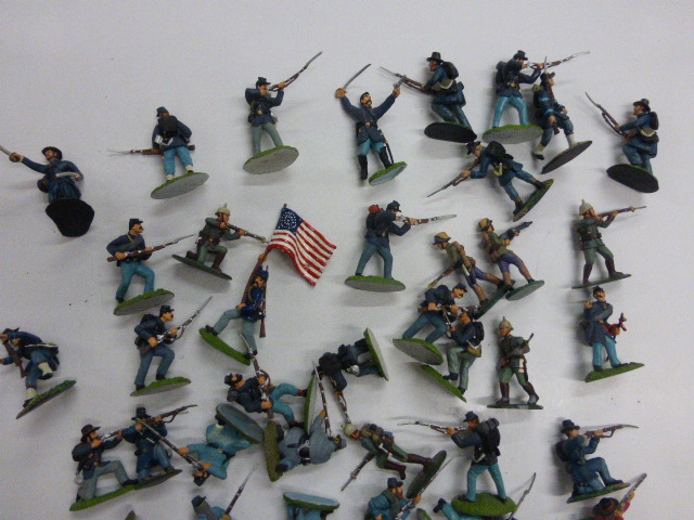 Approximately 55 well painted American Civil War figures from Conte ...