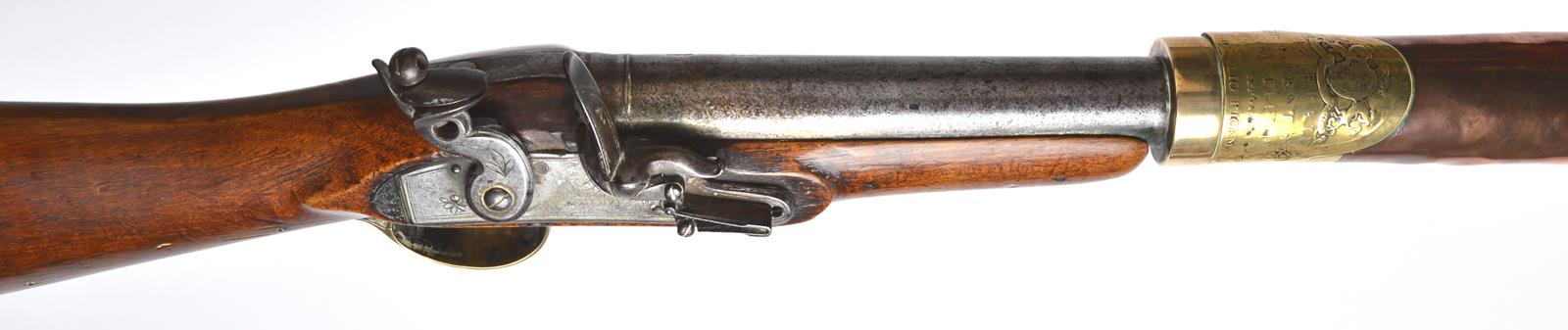 A scarce and interesting Fitzgerald patent flintlock signal trumpet ...