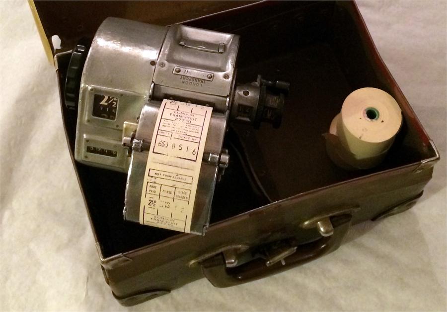 London Transport GIBSON TICKET MACHINE 27730 with original case. This ...