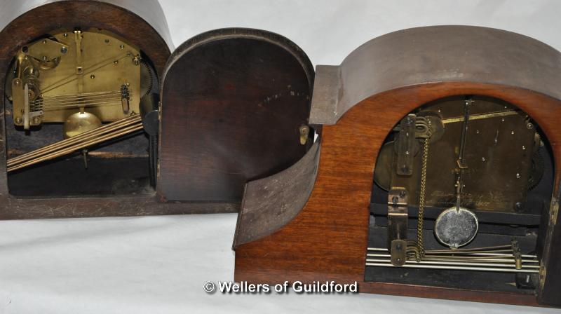 Musterschutz chiming mantel clock no. 773488, mahogany case, three ...
