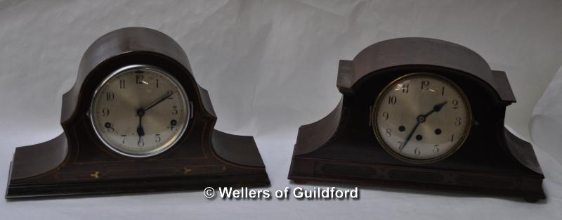 Musterschutz chiming mantel clock no. 773488, mahogany case, three ...