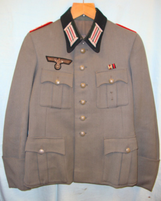Original, WW2 German Officer's Uniform Tunic With Insignia & Tailor's ...