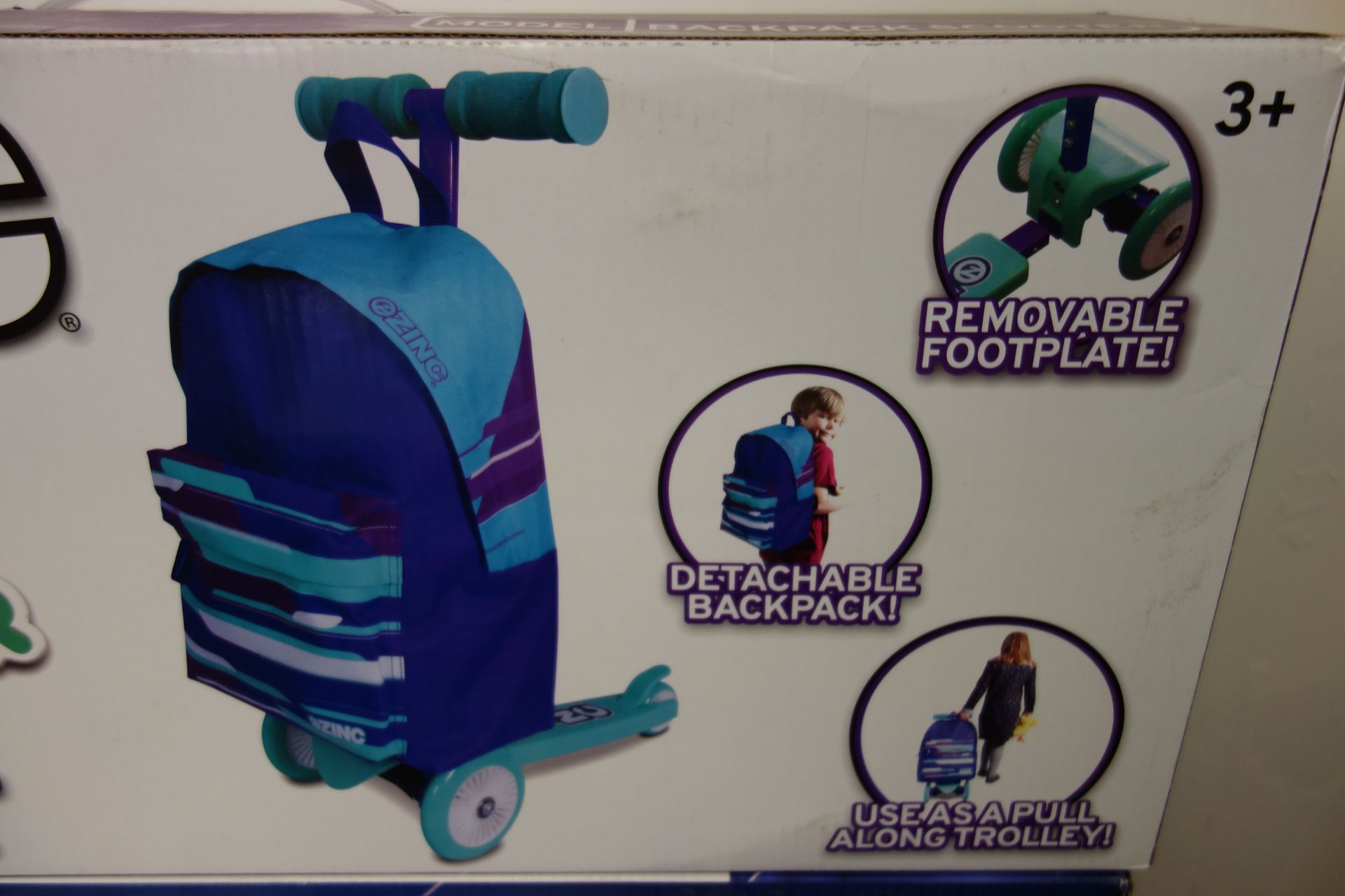5 x Brand New - Zinc Backpack Scooters. Rock 'n Roll Tri-Scooter's ...