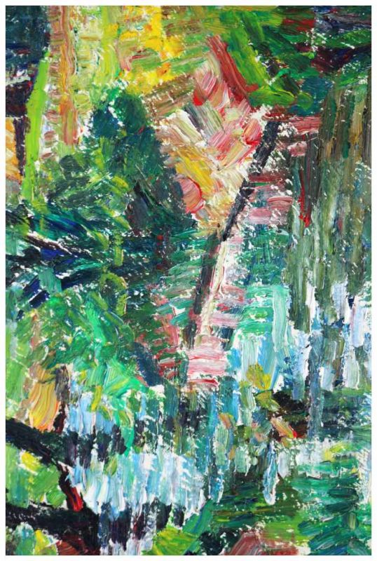 Abt, Karl (1899 Pforzheim 1985). Flusslandschaft. Öl auf Lwd. 1968. 65 ...