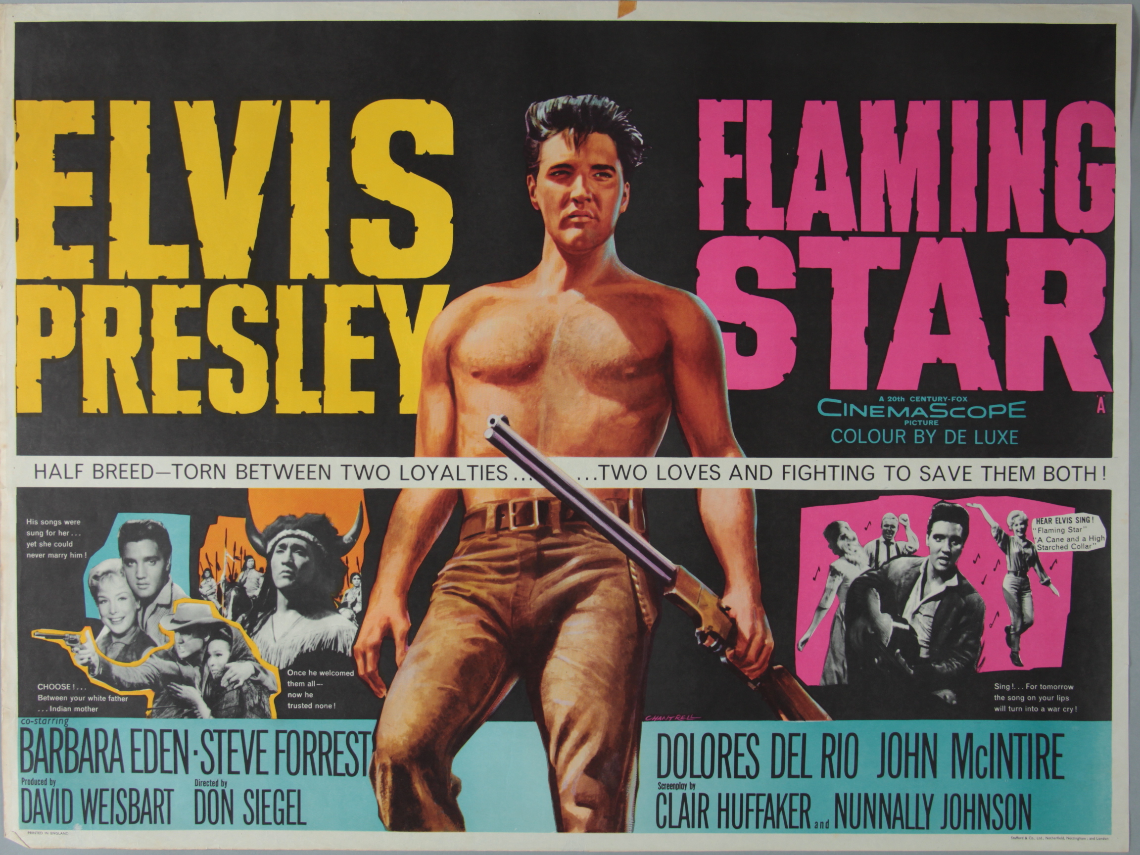 Elvis Presley in Flaming Star (1960) first release original British ...
