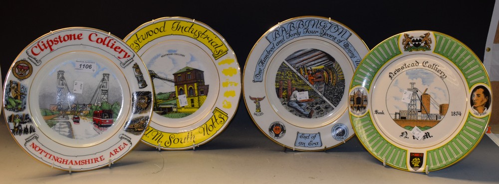 Mining interest - collectors' plates depicting Bestwood Colliery ...