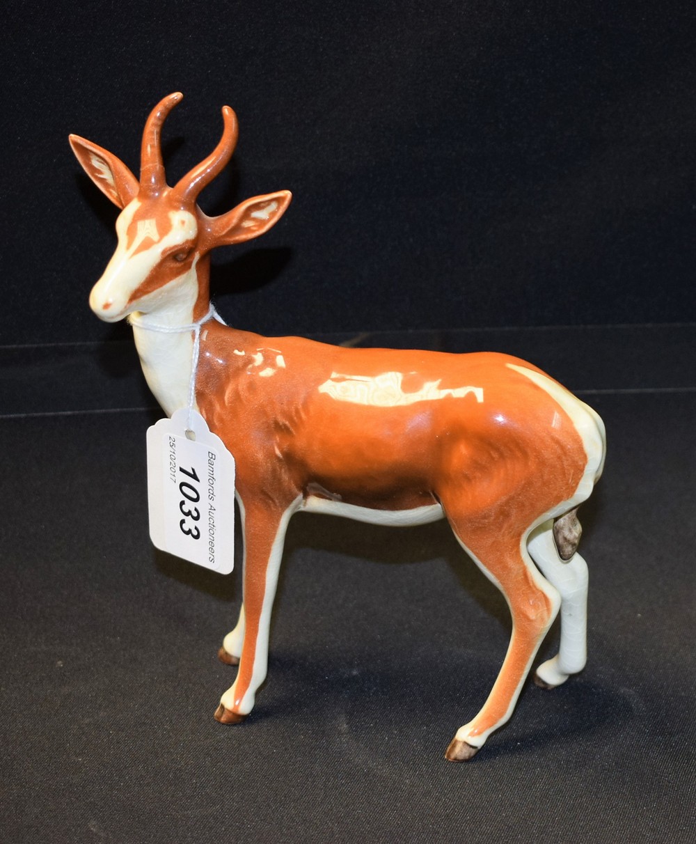 A Beswick ceramic model of a Springbok