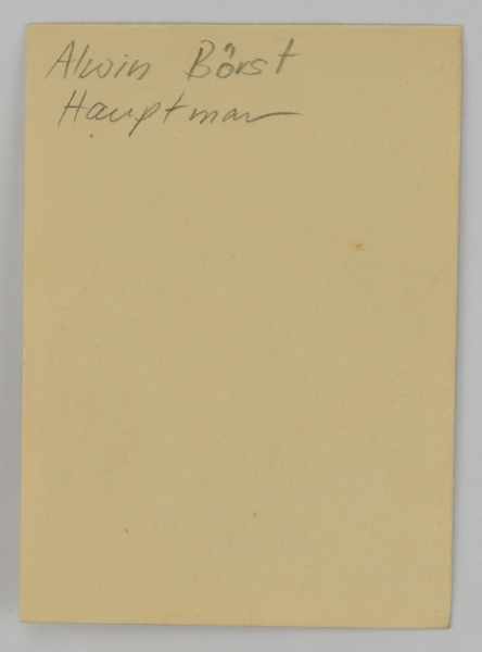 3.3.) Autographen Börst, Alwin.(1910-1944). Major und posthumer Träger ...