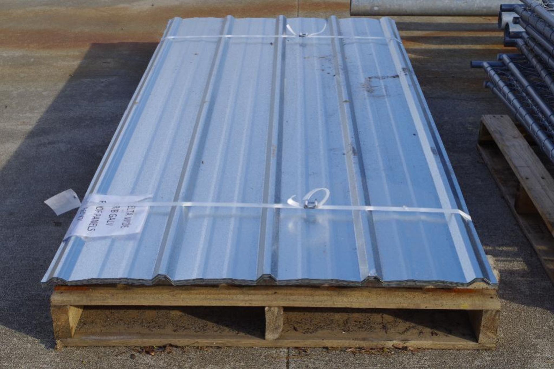 Approx. (25) Delta Wide Rib Galvanized Metal Panels 36" x 7'