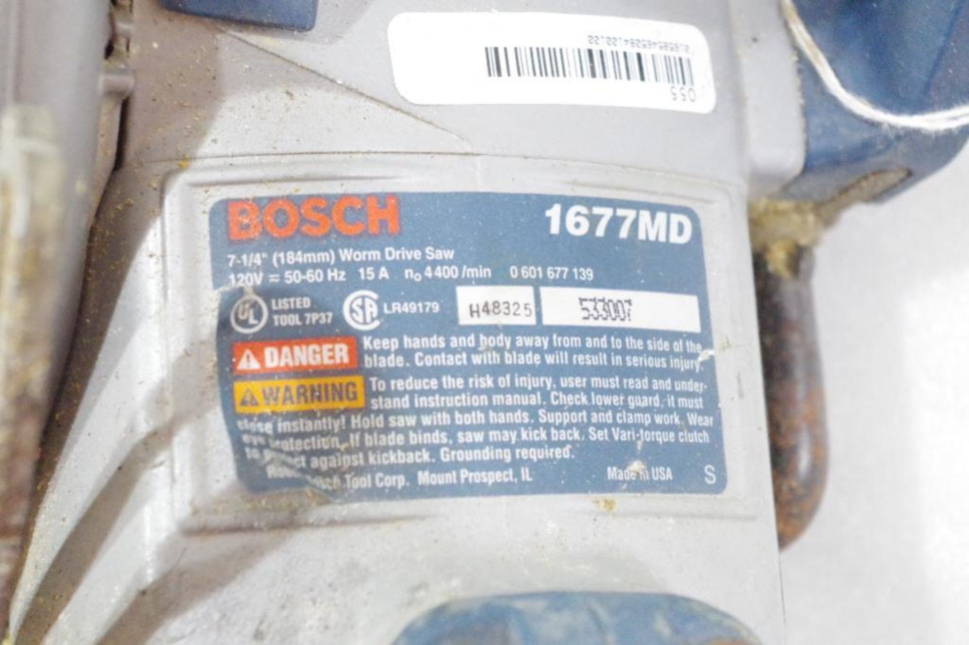 BOSCH 120V 7-1/4" Worm Drive Circular Saw w/ Direct Connect (to ...