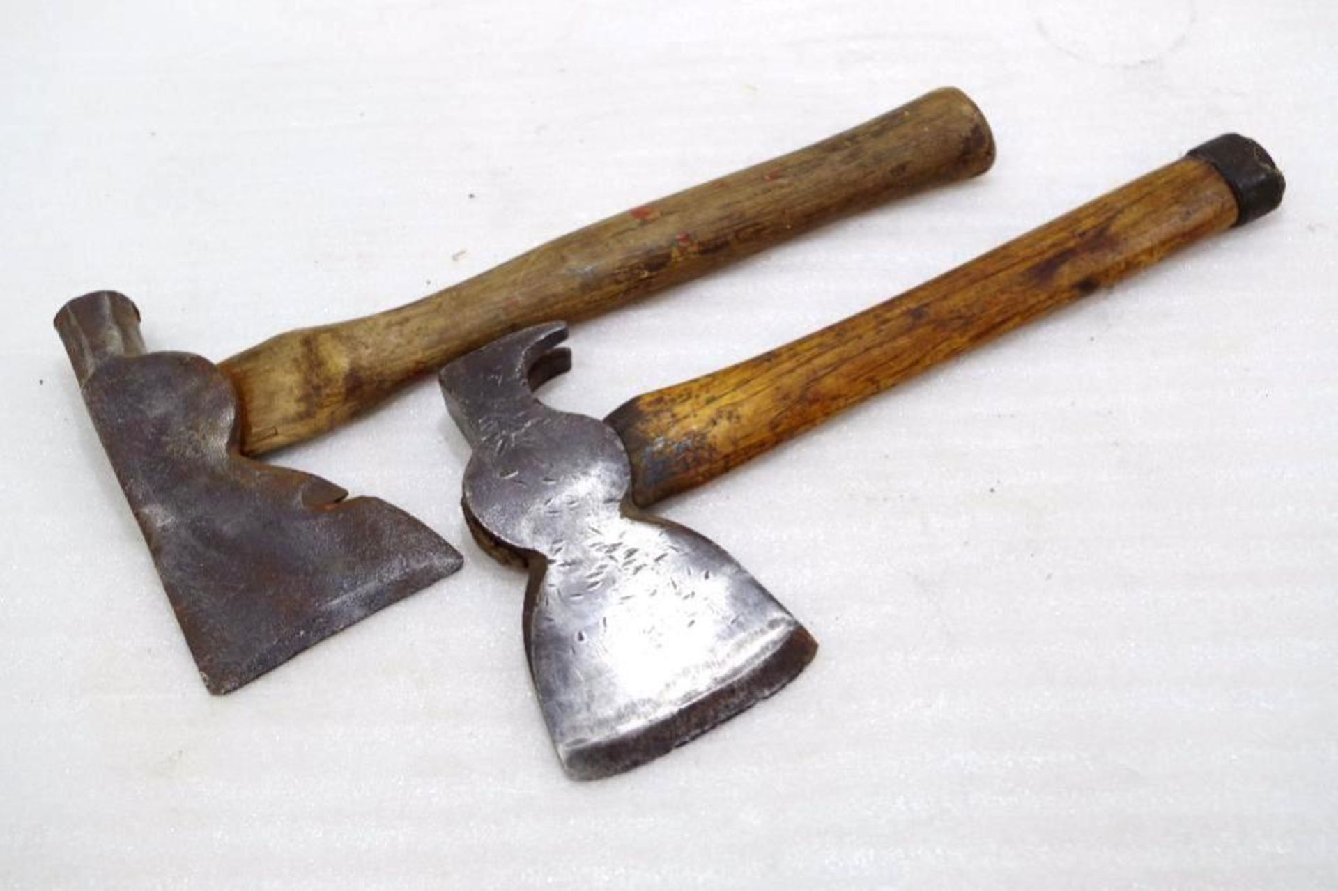 [2] Vintage Tools: Builder Hatchet & Carpenter Hatchet w/ Nail Pull Claw