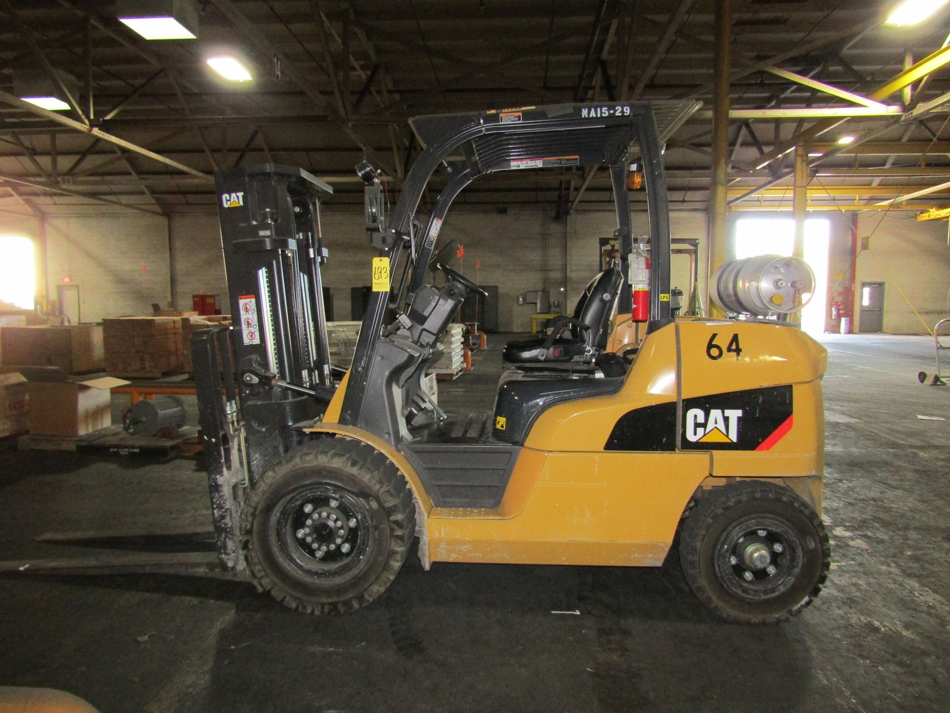 2015 Cat forklift, M# GP45N1, Engine G TB45-L, LP, 2 stage, 120'', S ...