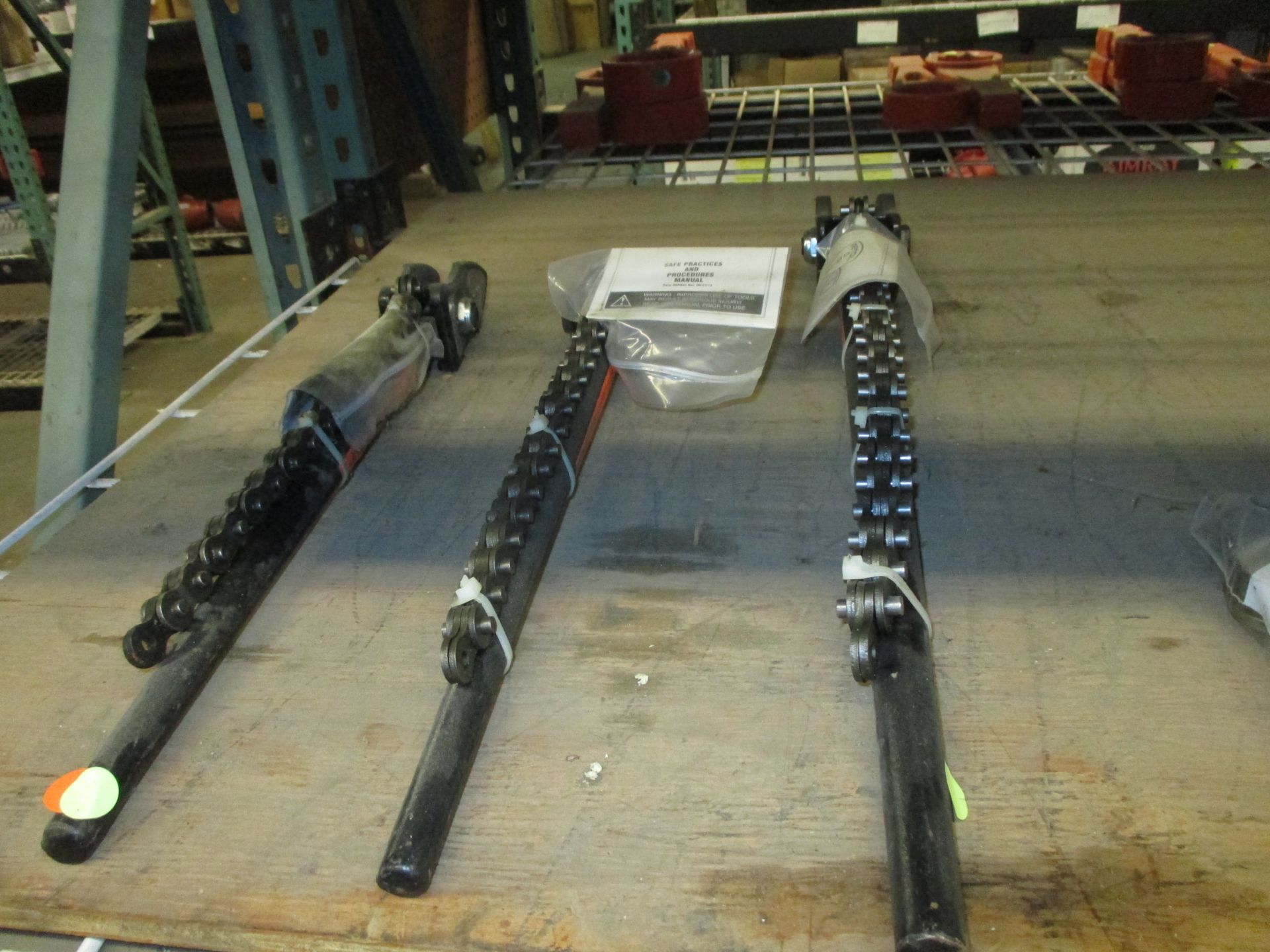 CONTENTS OF SHELF INCLUDING: (3) TITAN C11 CHAIN TONG (1) TITAN C152P ...