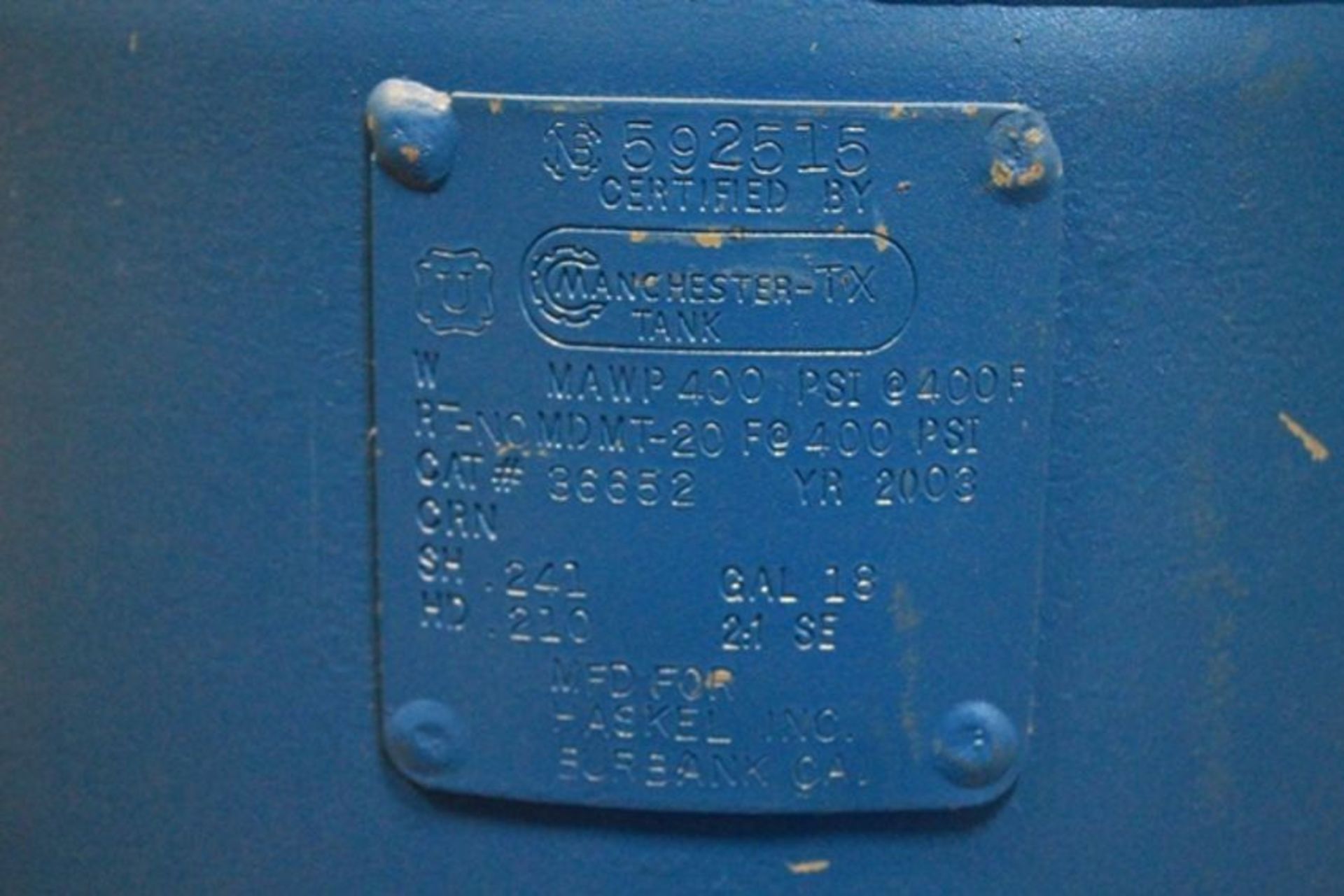 Haskel high psi compressor Made in USA (Load Out Fee $50)