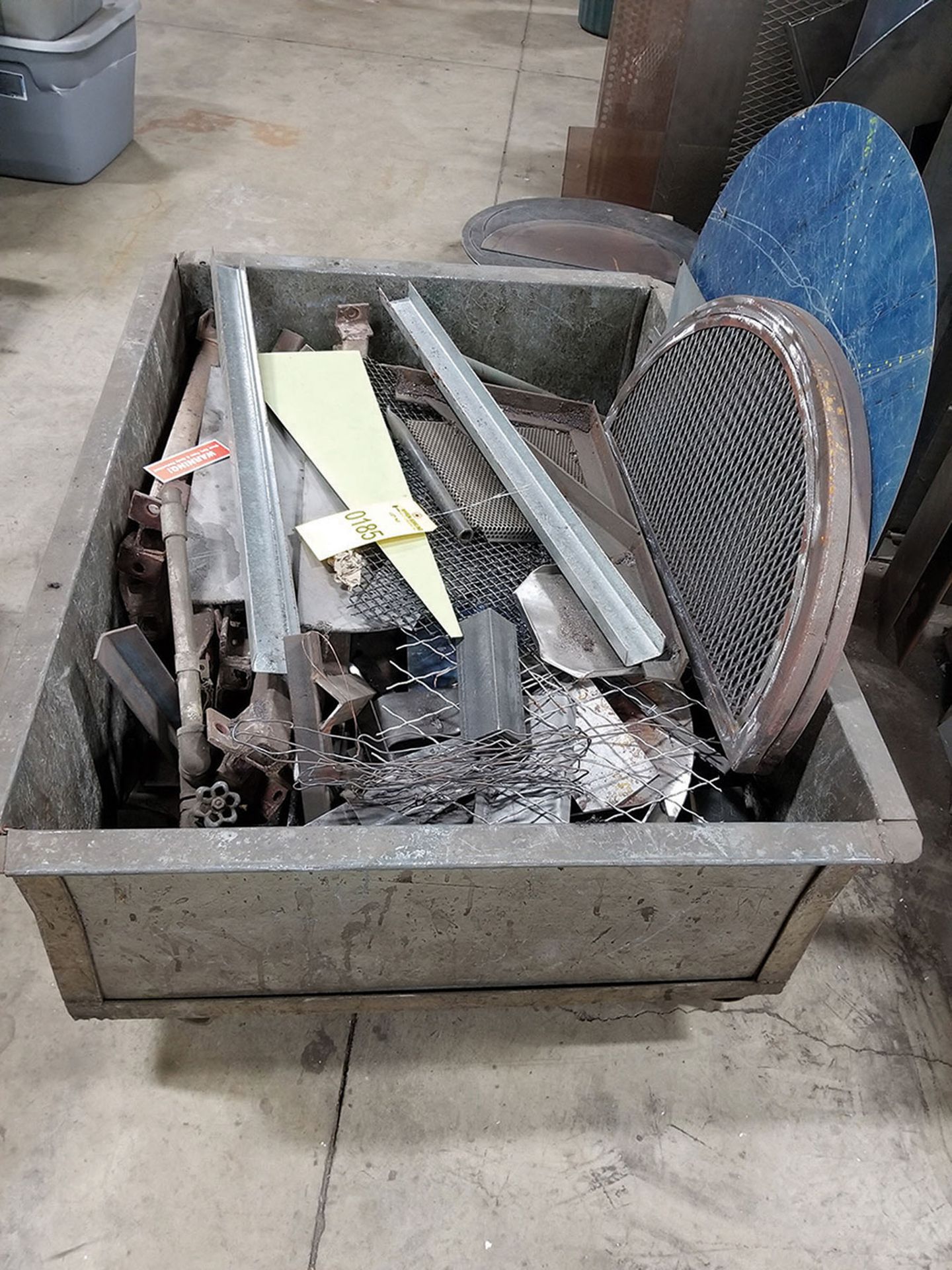 45'' X 34'' X 19'' 4-CASTER SCRAP CARTS FULL OF STEEL SCRAP (X2)
