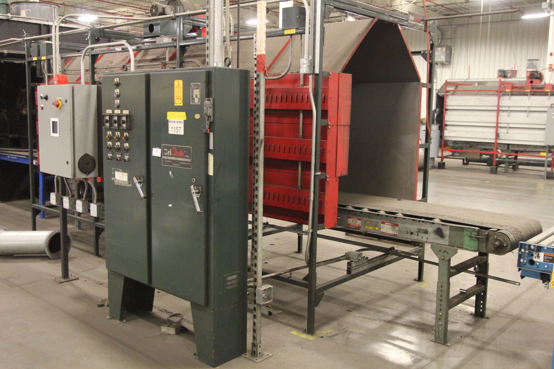 Dri-Quik 9-60-1500 Pass-Thru Infrared Oven, s/n 9257-0698, 54 KW, 48”H ...