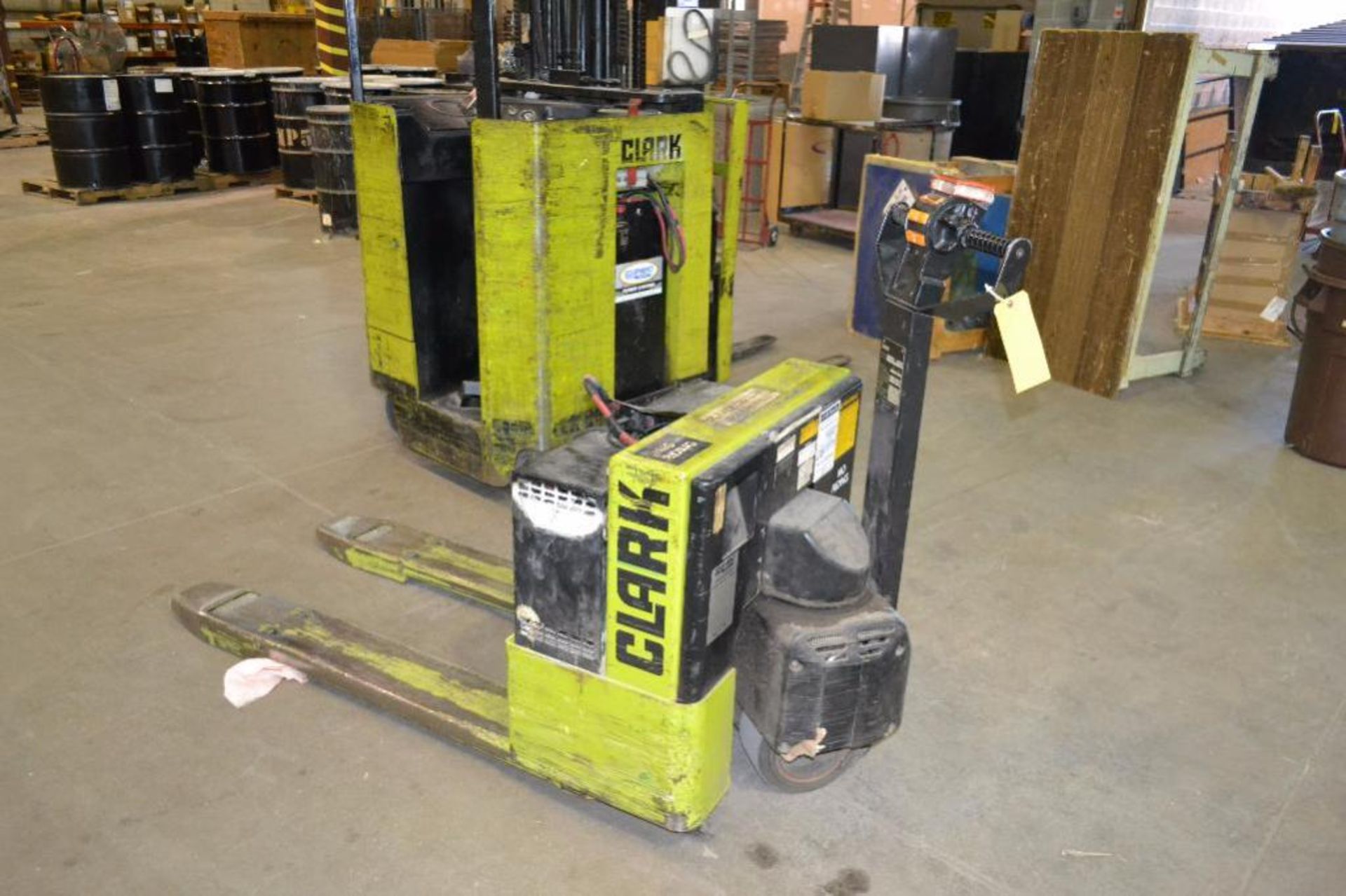 Clark 4000 lb. Electric Walk-Behind Pallet Lift Model WP40 Type F, S/N ...