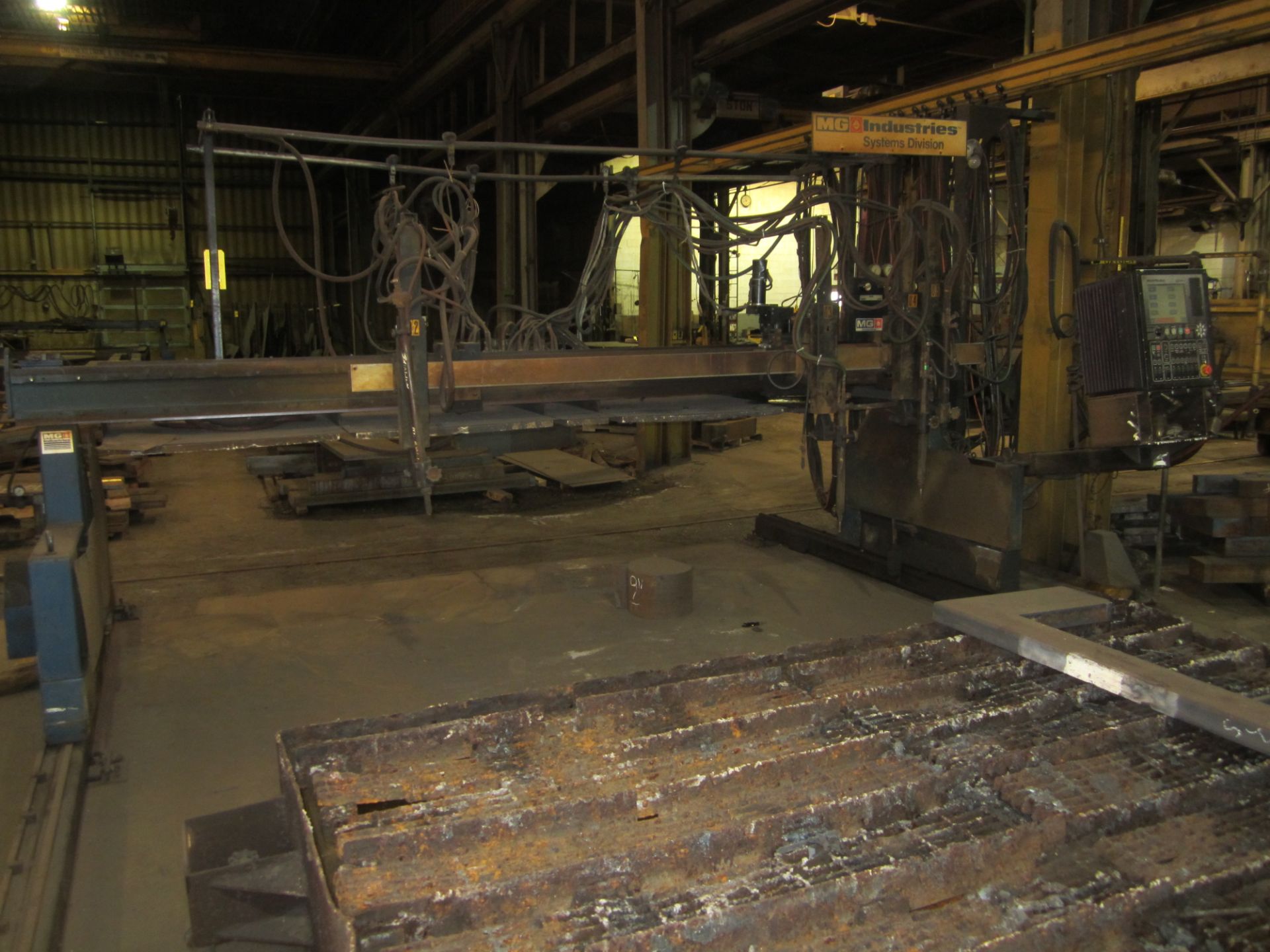 MG Industries CNC Flame Burning Table, s/n 2T63510-90-2185, New 1990 ...