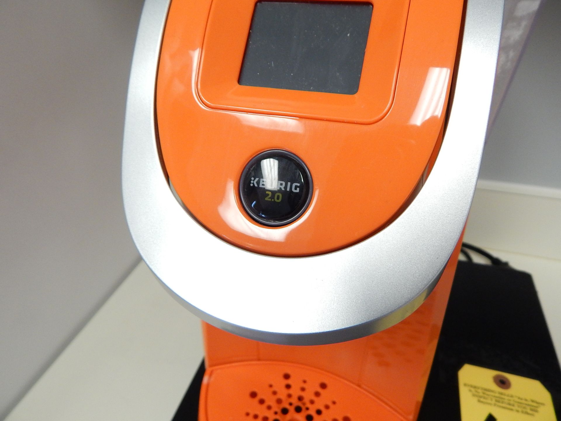 Orange Keurig with Rack