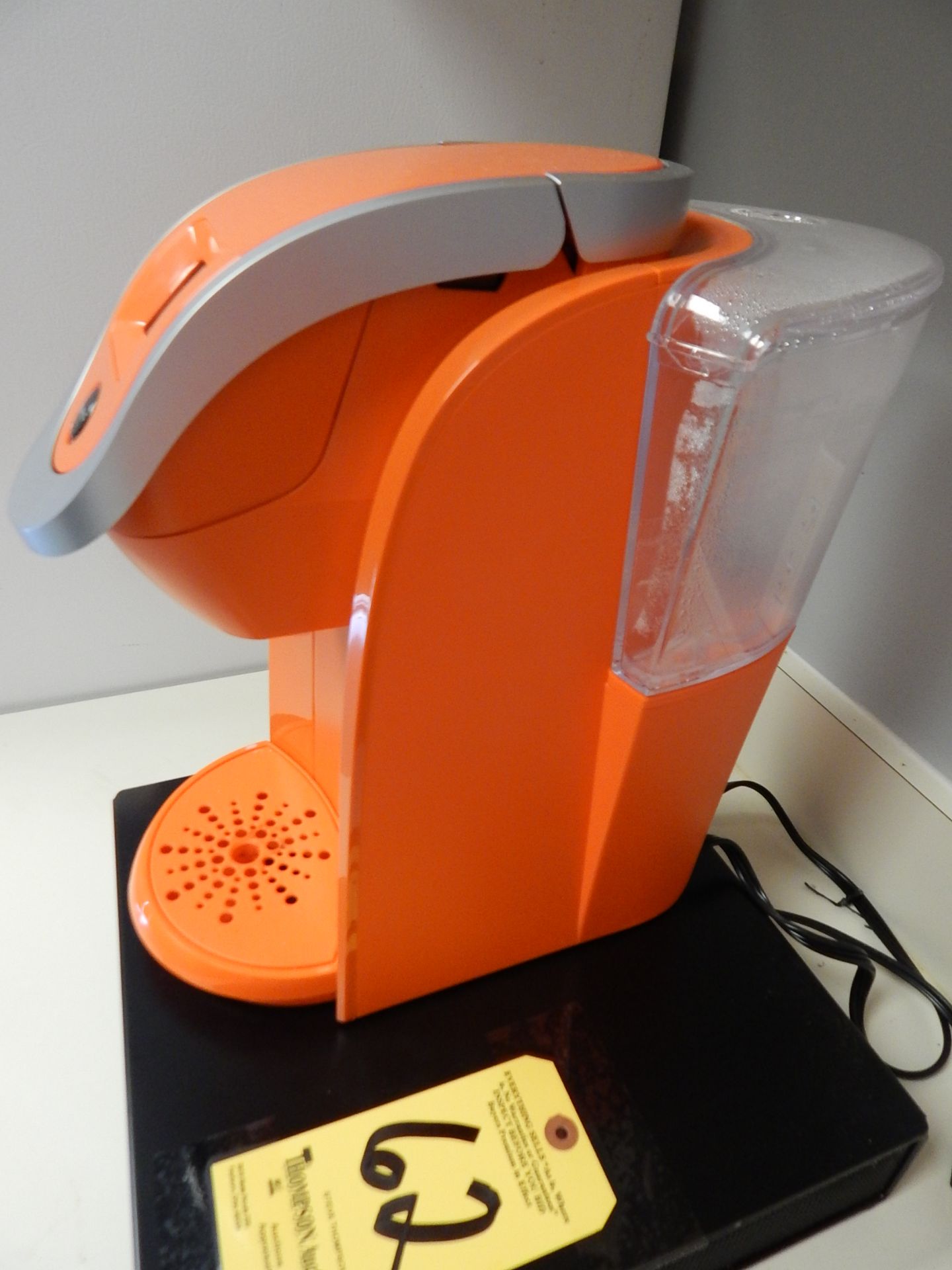 Orange Keurig with Rack