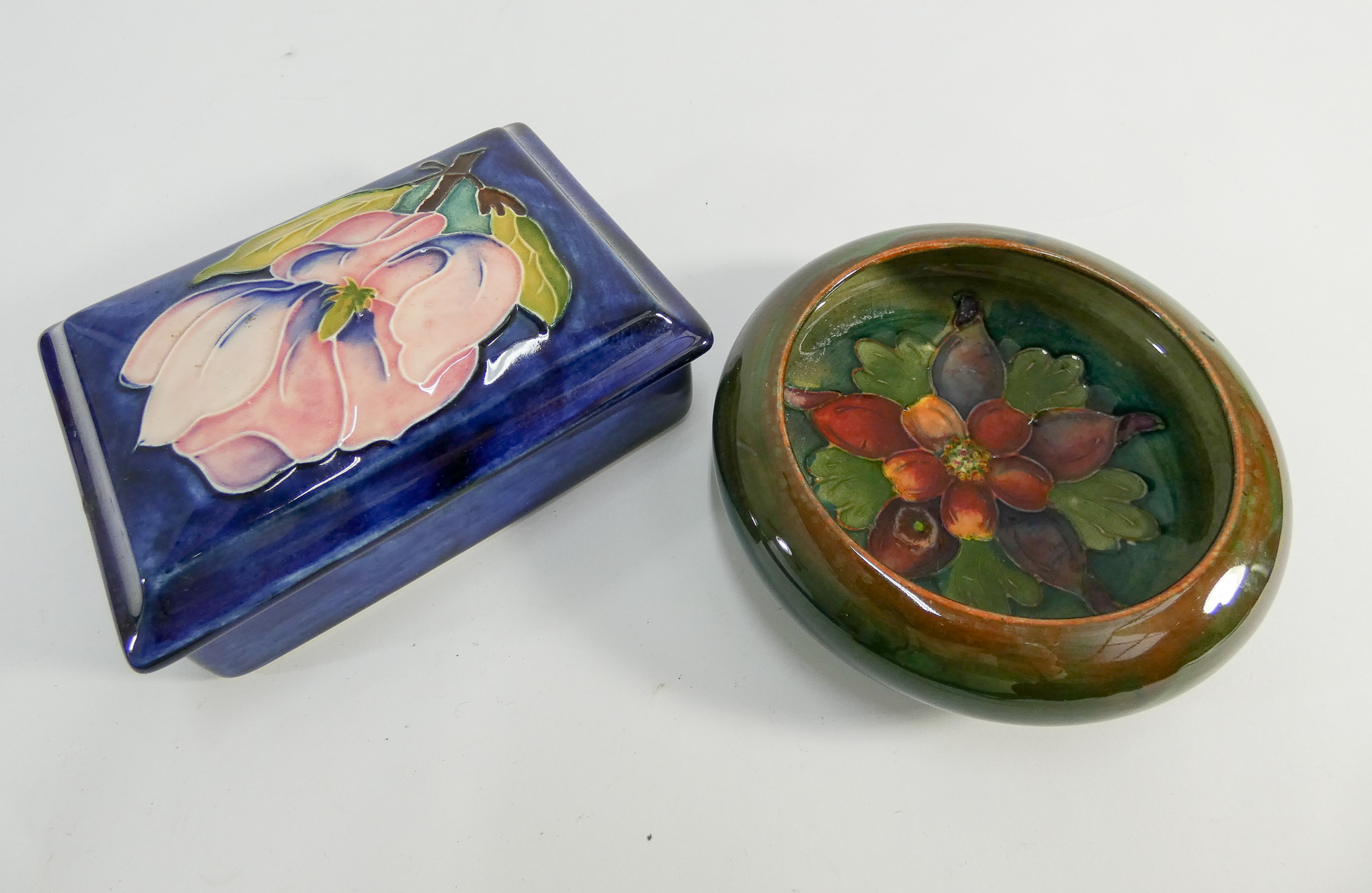 A small circular Moorcroft pin tray, impressed Moorcroft Made in ...