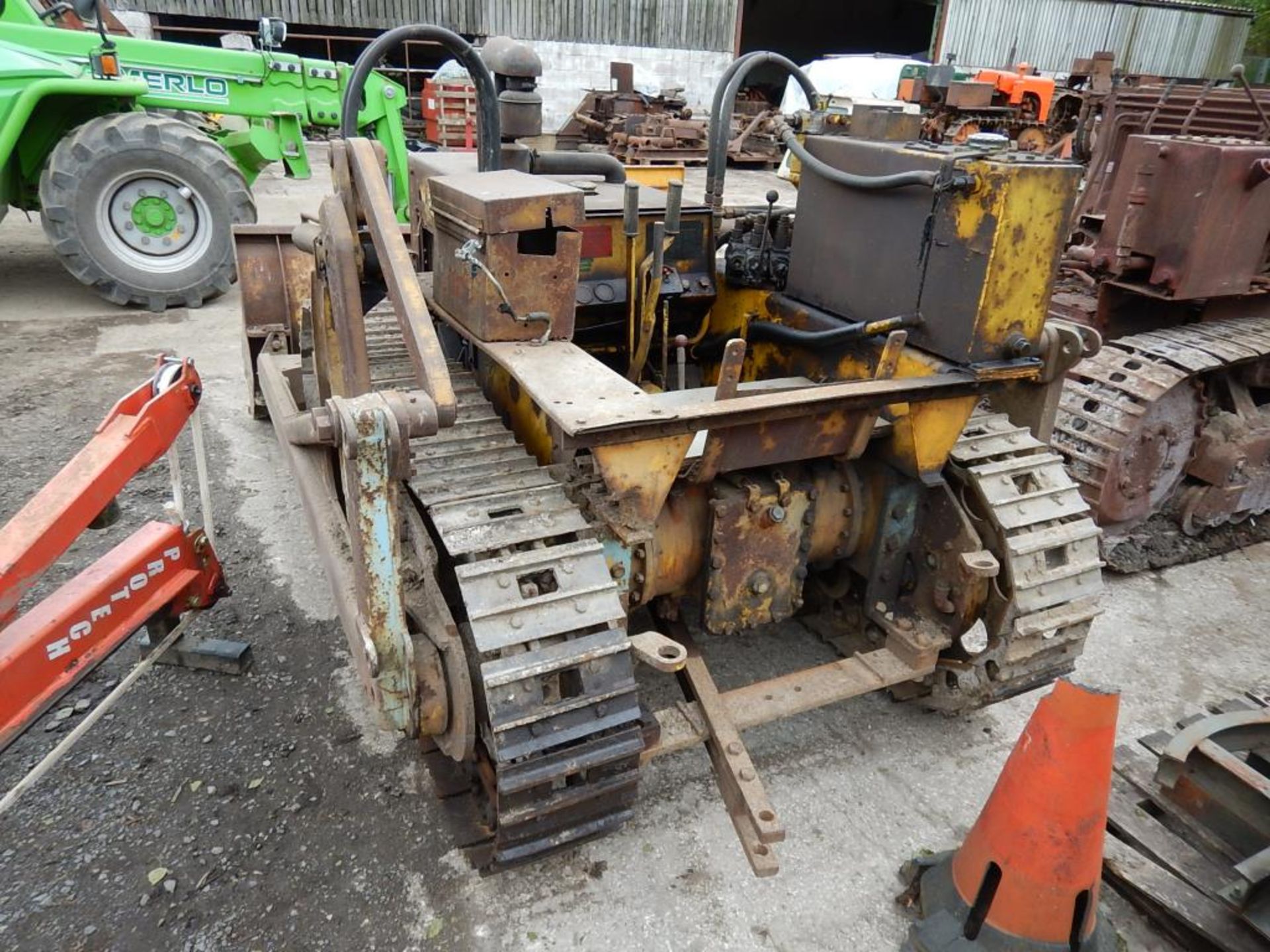 BRISTOL Duplex 3cylinder diesel CRAWLER TRACTOR Fitted with over loader ...