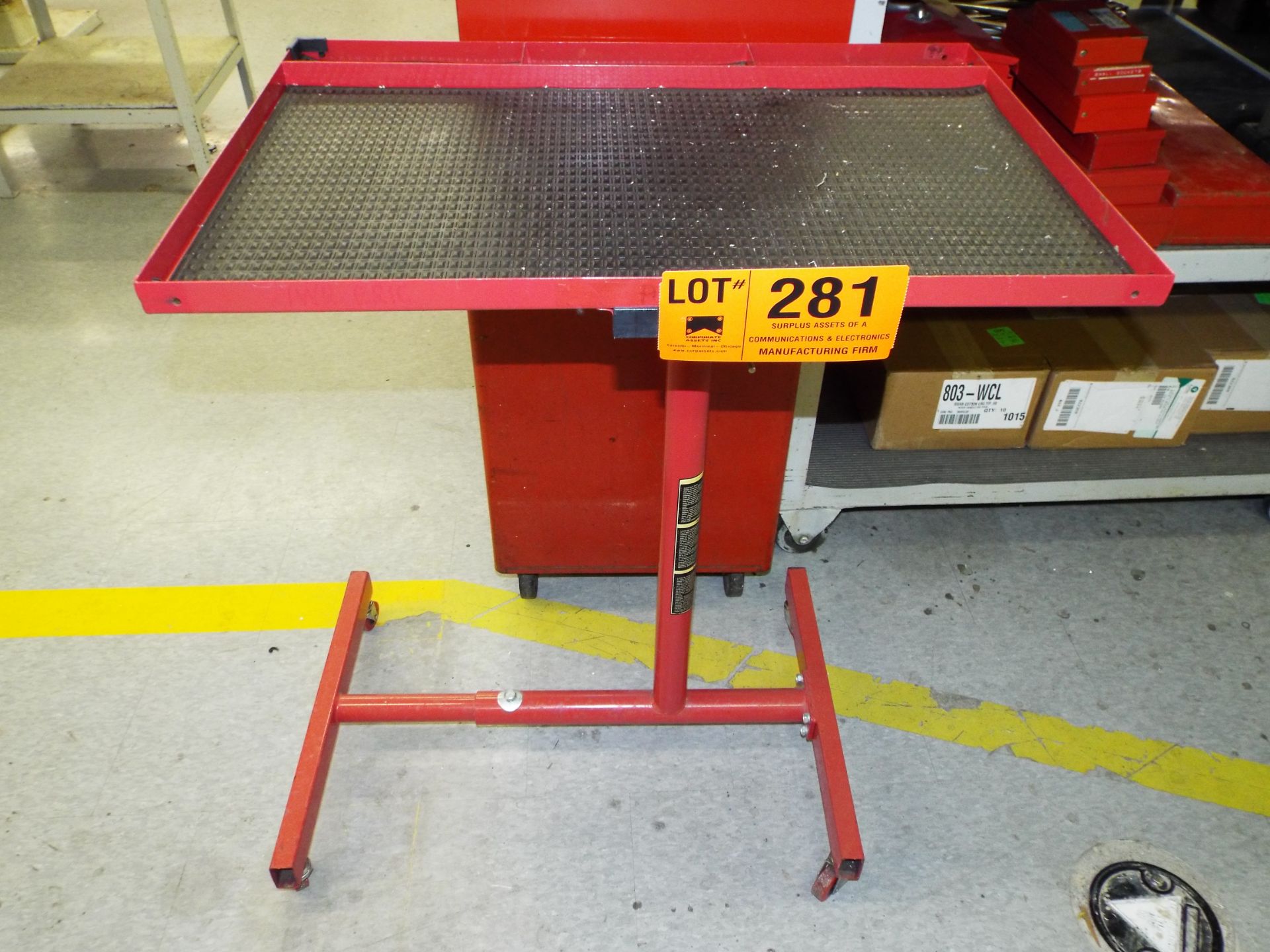 ADJUSTABLE SHOP TABLE