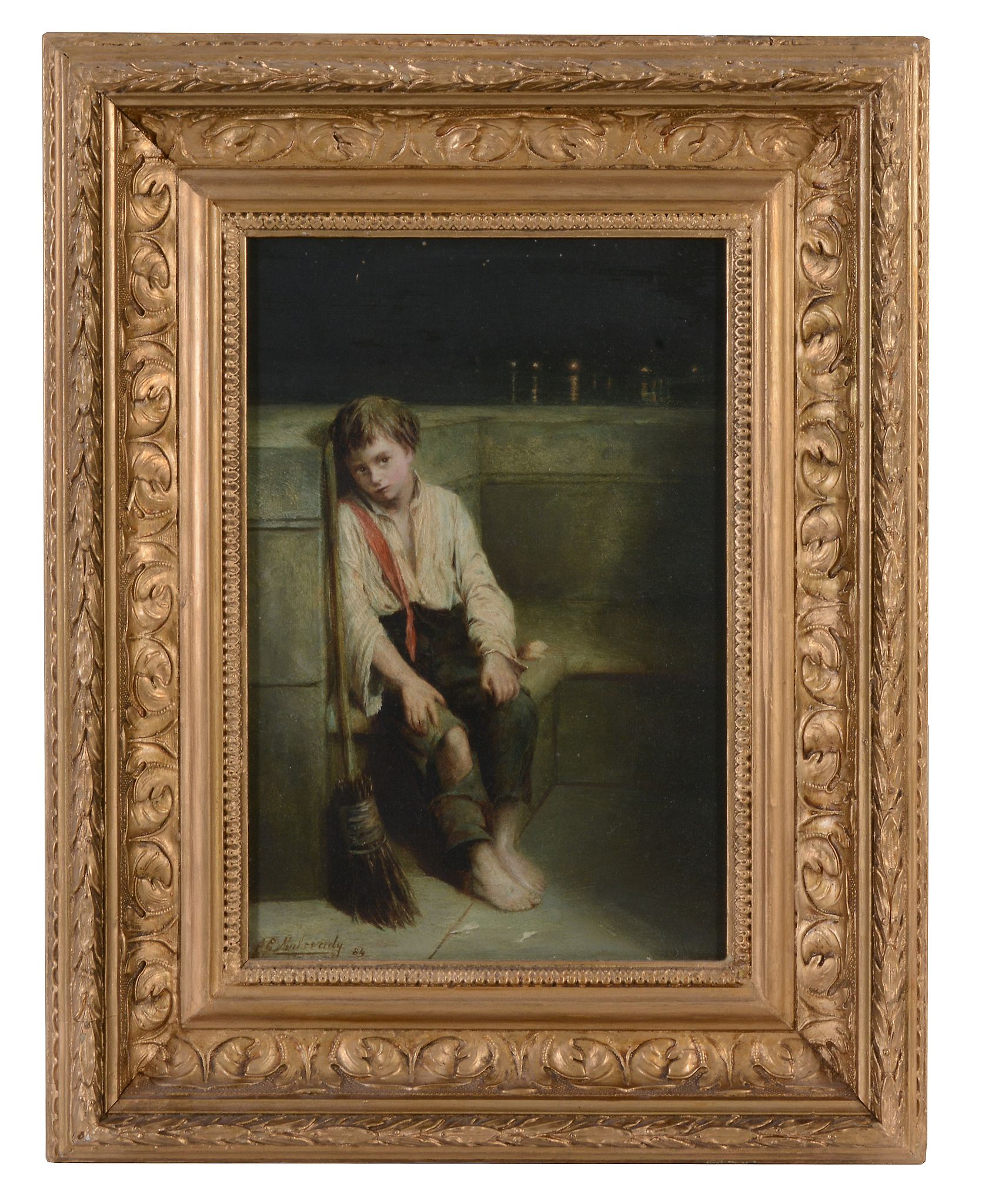 Augustus Edwin Mulready 'A London Jo' Oil on canvas Signed and dated ...