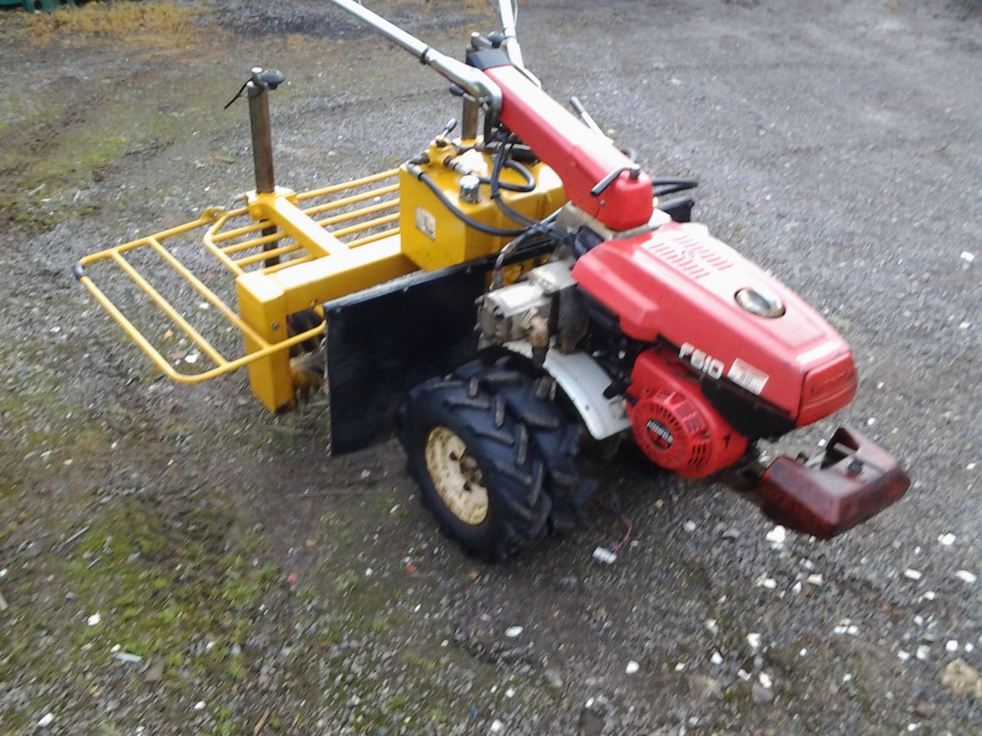 BLEC self-propelled Pedestrian Stone Rake SR3 with F610 Honda Power ...