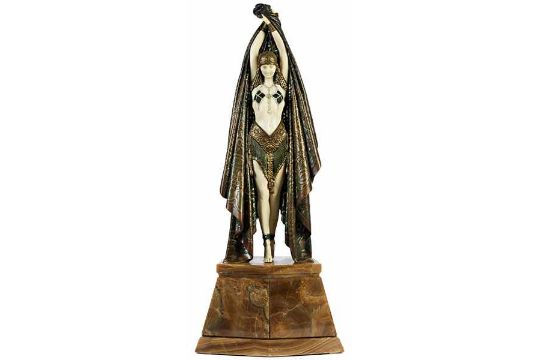 Dimitri Chiparus, 1886 Dorohoi, Rumänien - 1947 Paris ANTINEA Höhe: ca ...