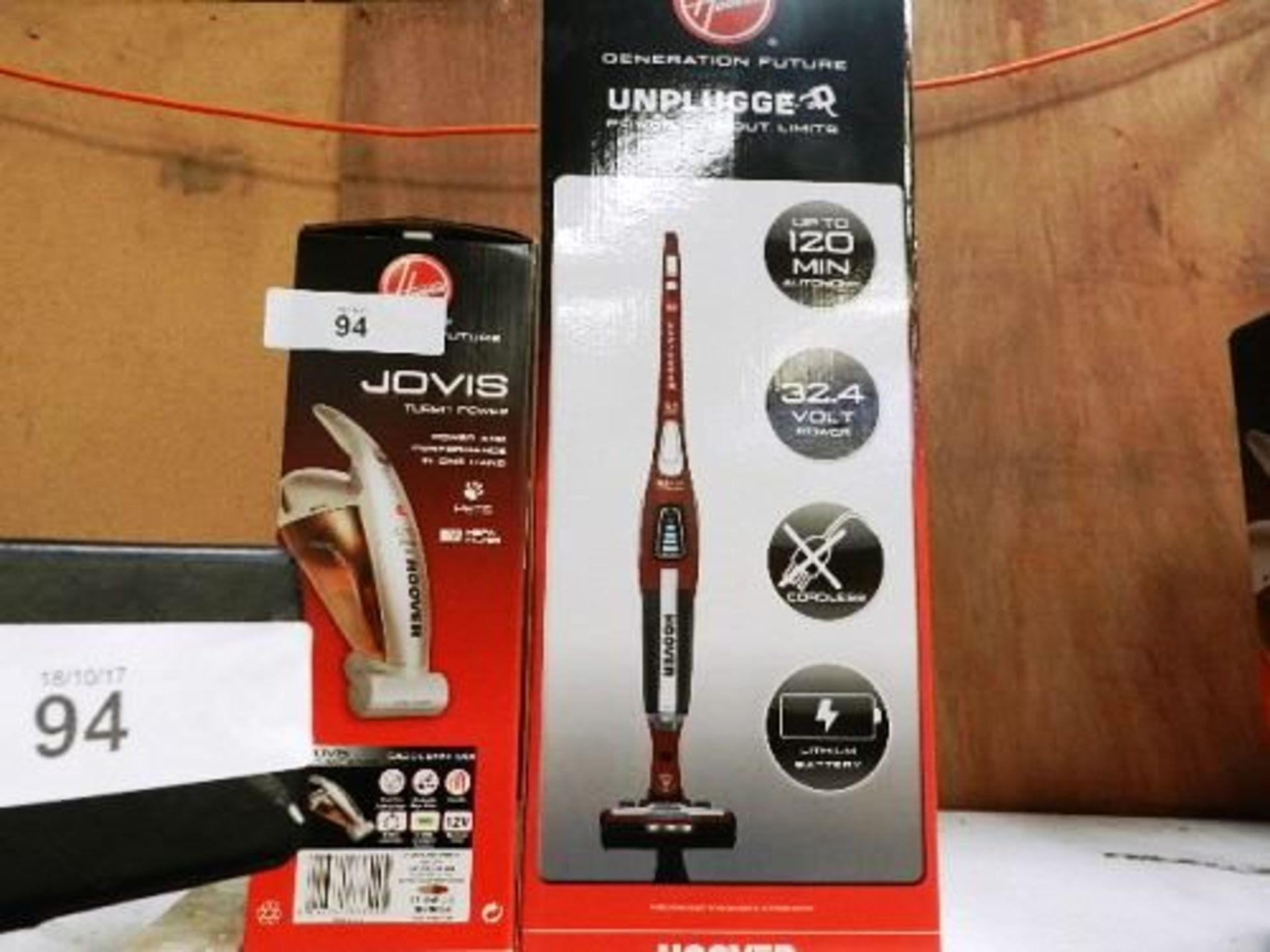 Hoover Generation Future unplugged 32V vacuum, model UNP324RM, together ...