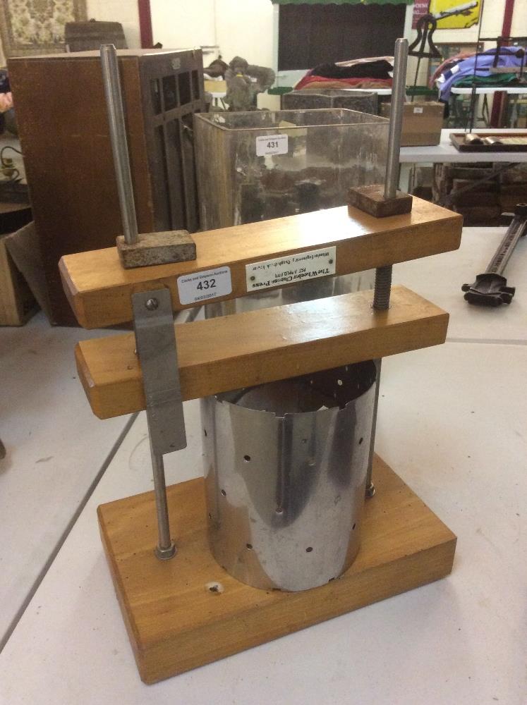 A Wheeler cheese press