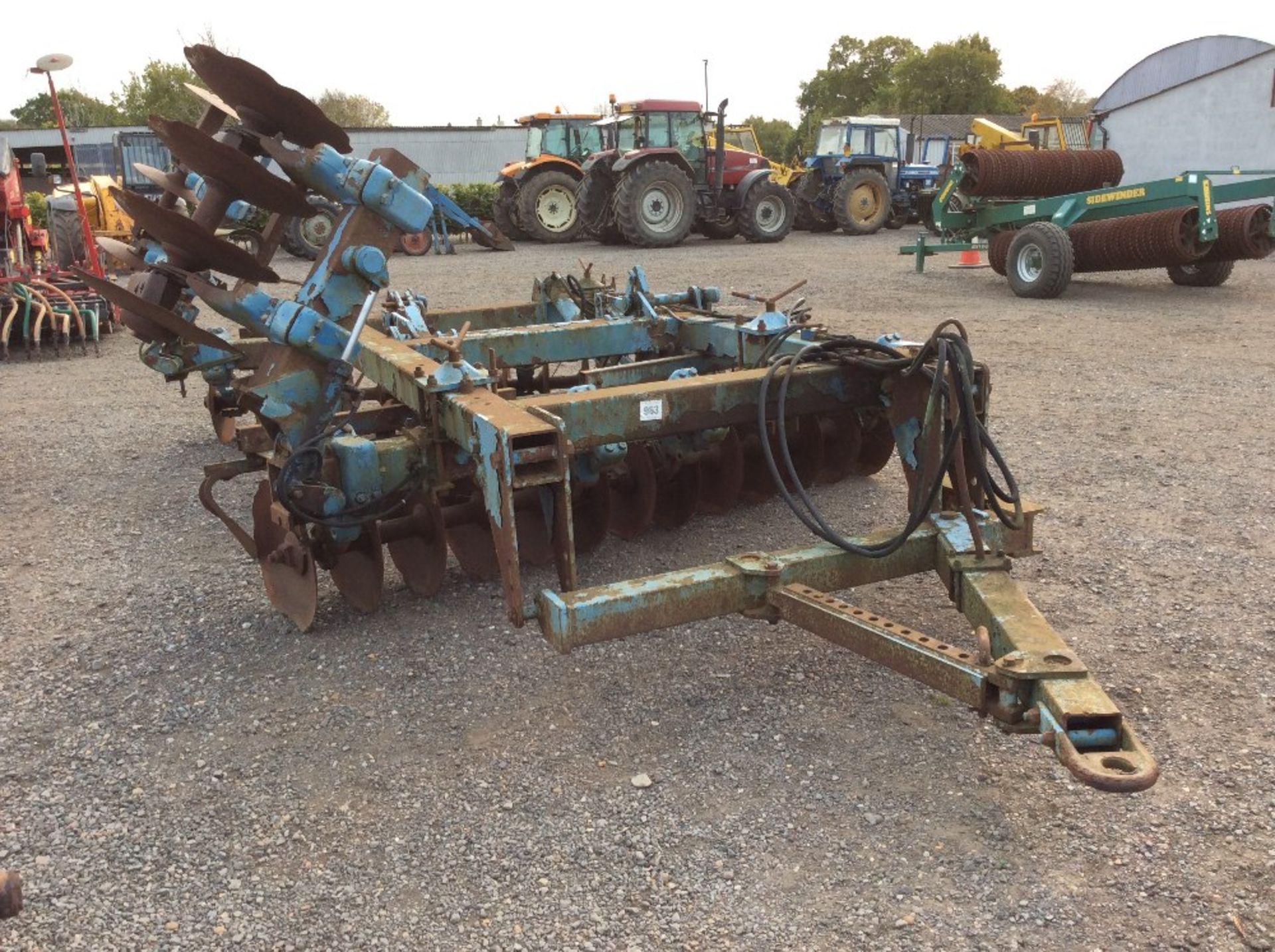 Ransomes 4M hydraulic folding trailed discs. Type HR46-34. 26" discs ...