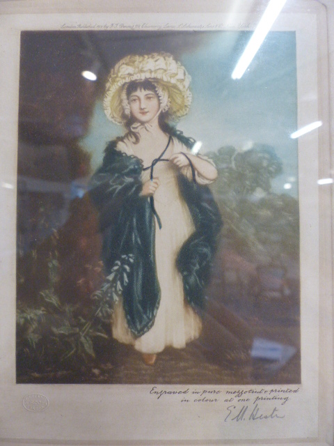 Pure Mezzotint by E M Hester s after Thomas Gainsborough R.A of Miss ...