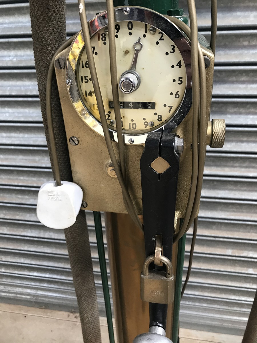 An Avery Hardoll CH1 petrol pump in restored condition with a bronze ...