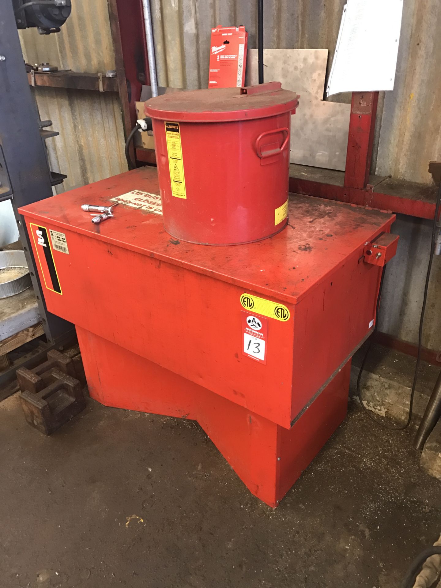 Parts Washer, Safety Kleen model 44 Solvent Vat Parts Washer with ...