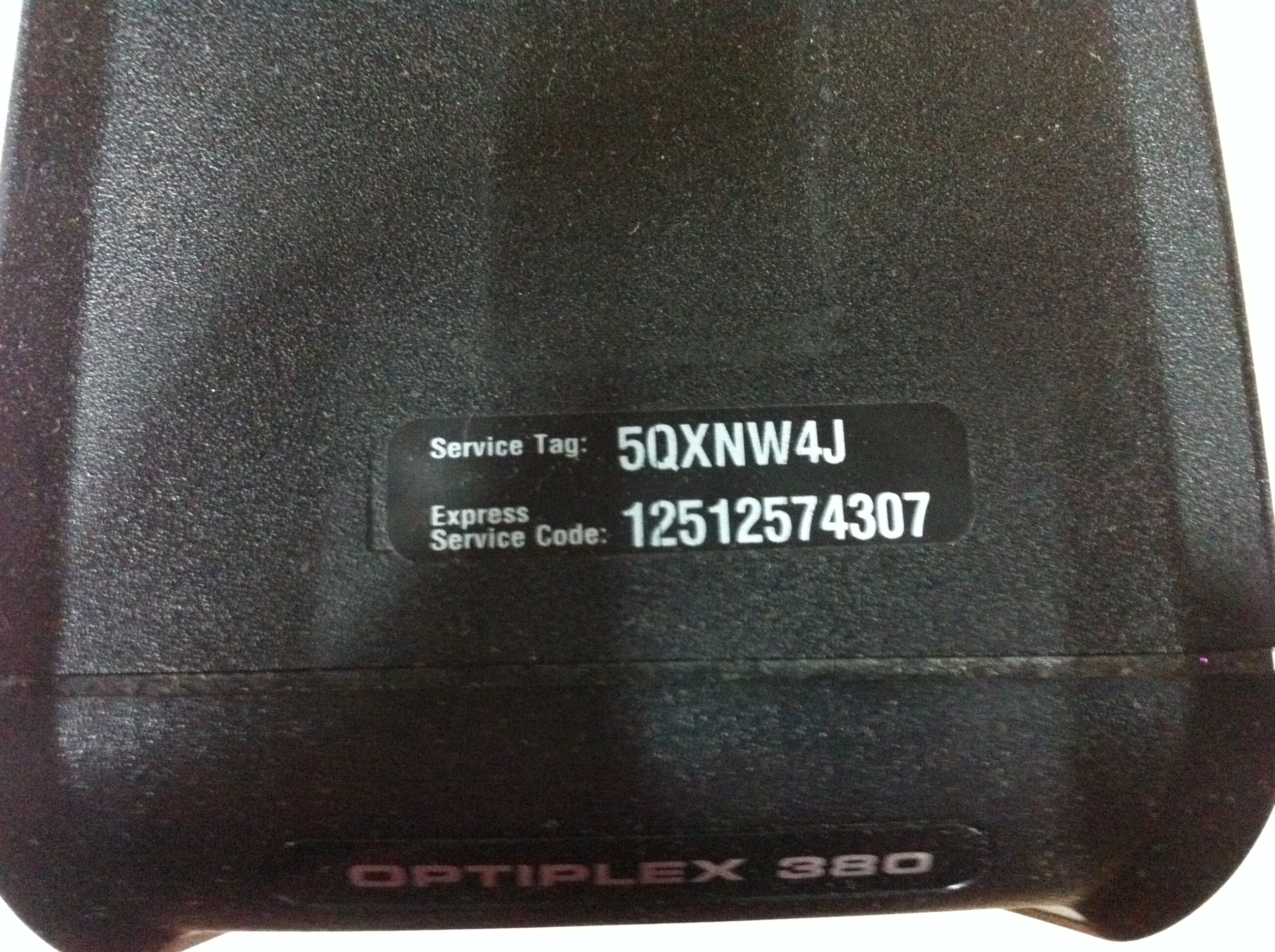 Dell OptiPlex 360 PC: No cables included Serial Number/Service Tag ...