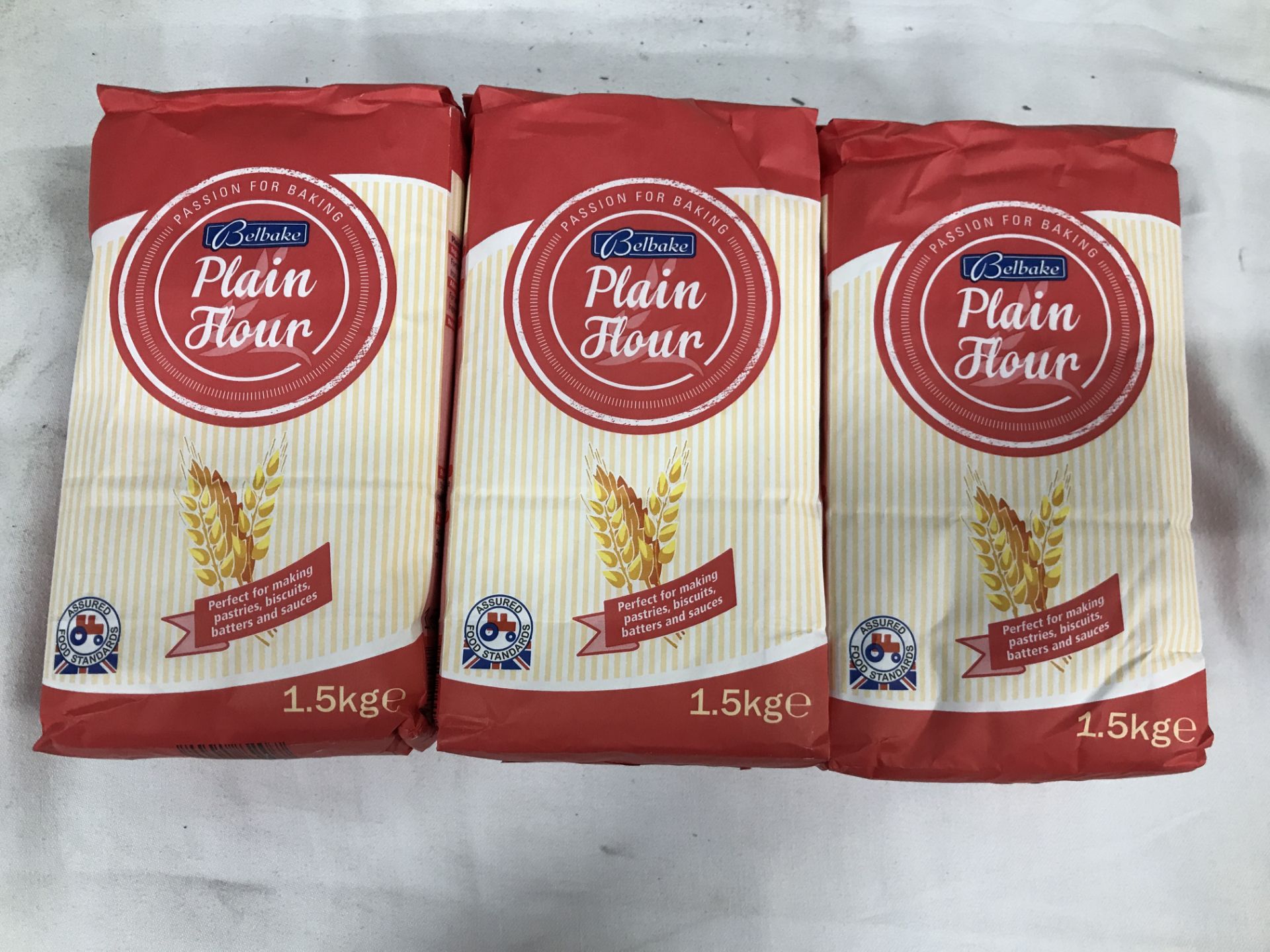 9 x Packs Belbake plain flour - 1.5kg BBE May 2018 This lot is suitable ...