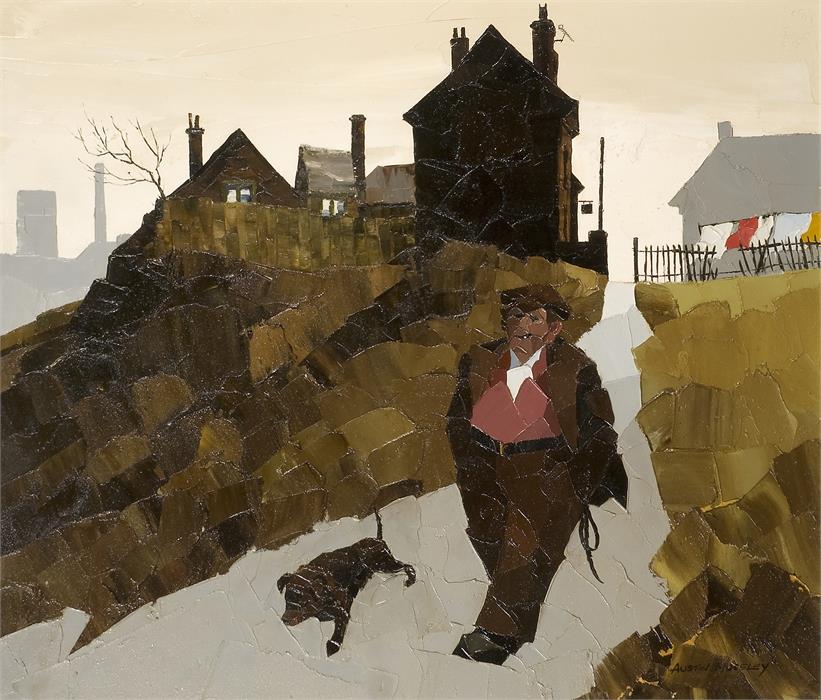 Austin Moseley RBSA (British,1930-2013), 'Morning Walk', oil on board ...