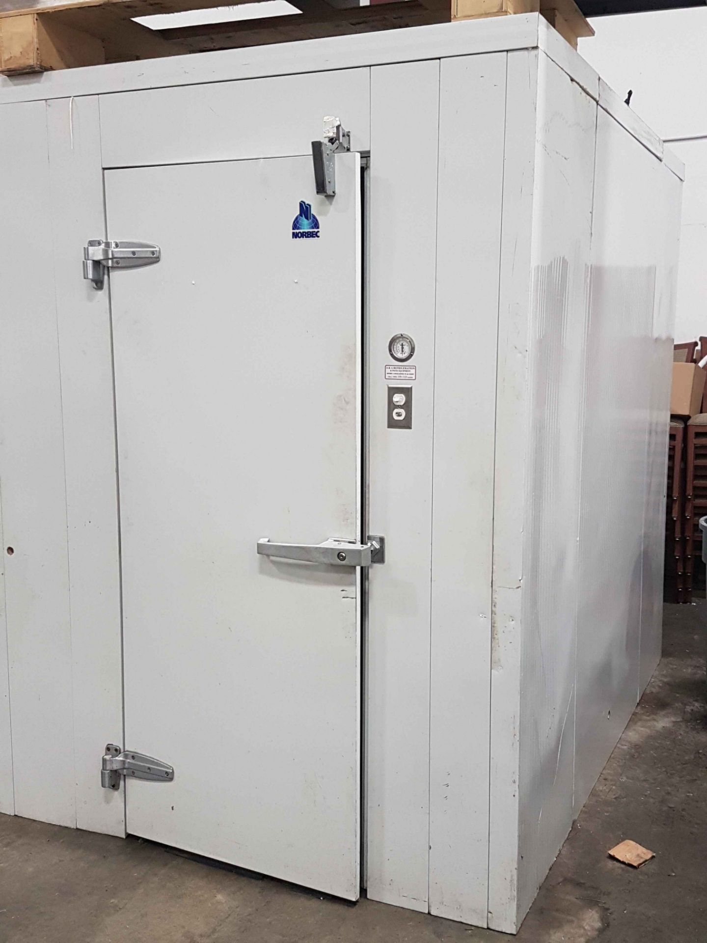Norbec Walk In Cooler with Man Door and Sliding Glass Service Doors ...