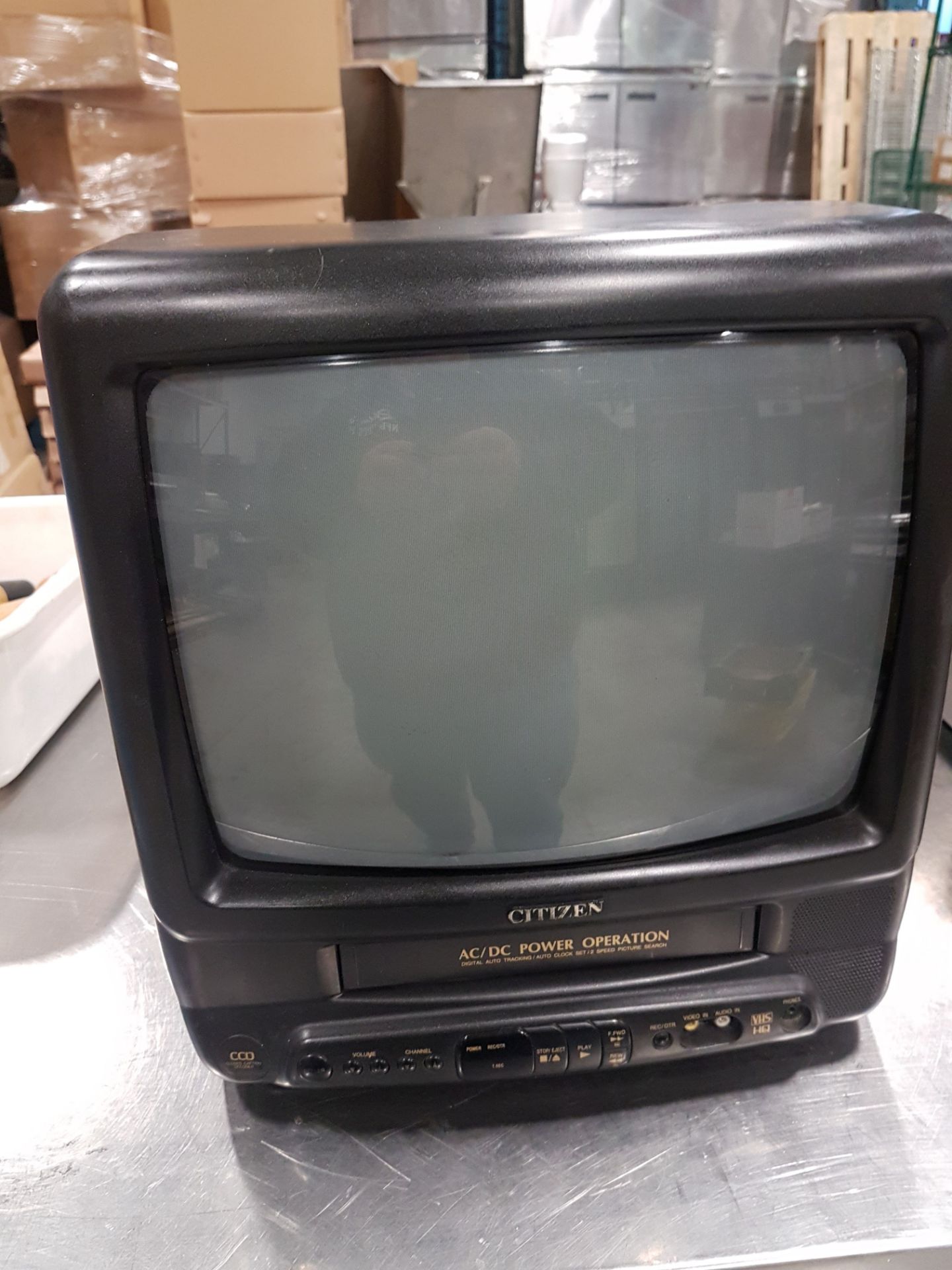 Citizen JCTV-1586 TV with VHS Recorder, Location: 14 Rear