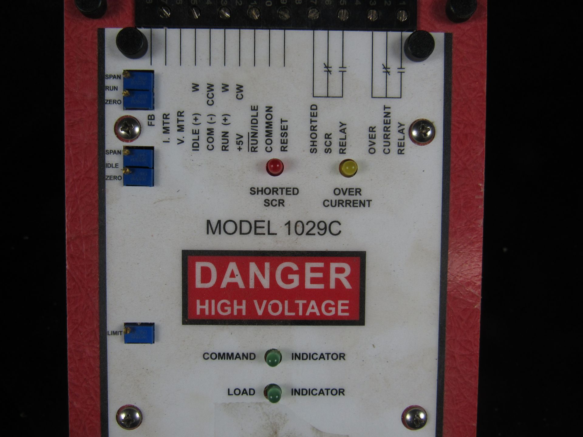 CONTROL CONCEPTS MODEL 1029C SCR POWER CONTROLLER