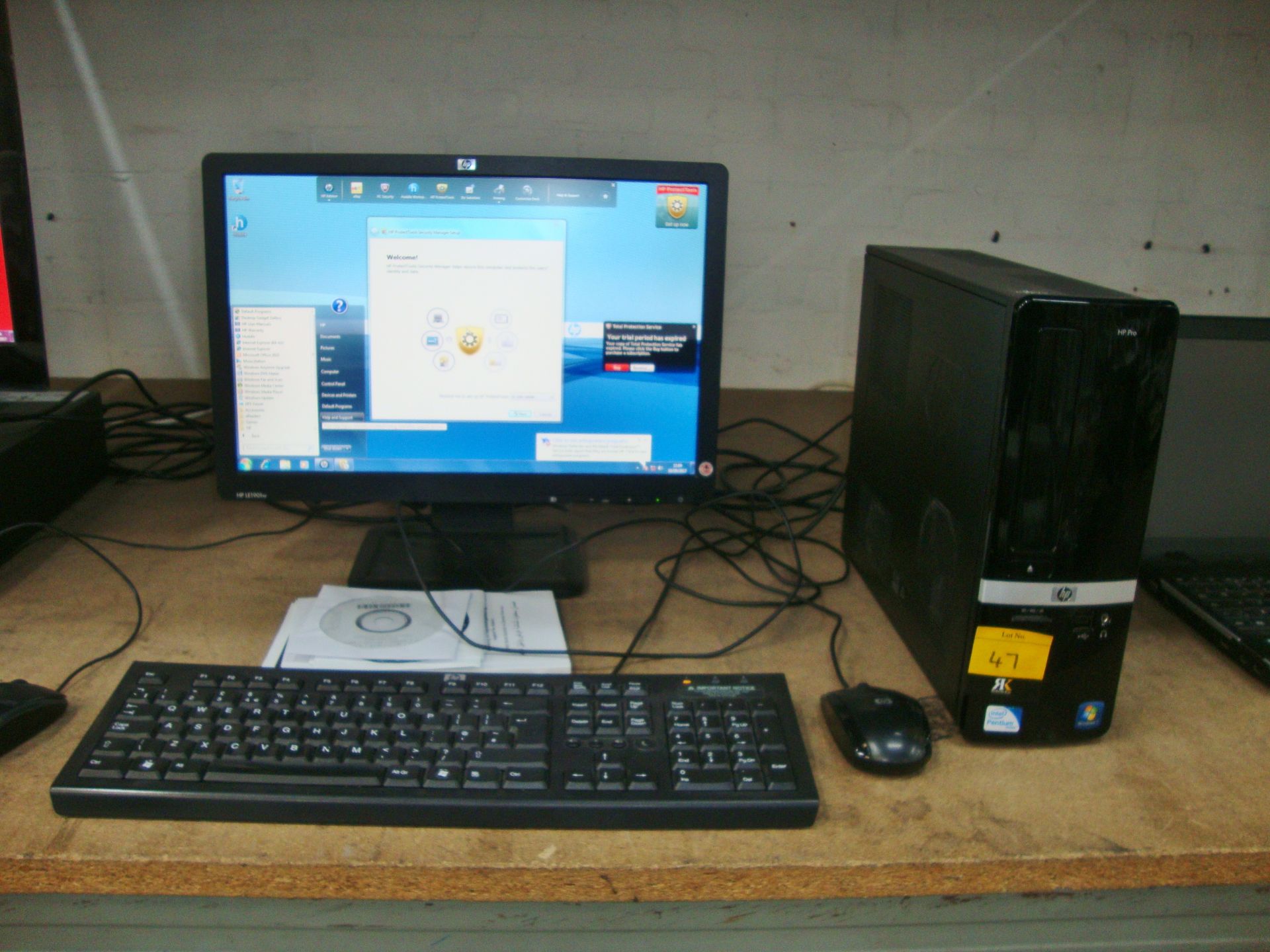 HP Pro Pentium desktop computer model 3120SFF with Intel Pentium dual ...
