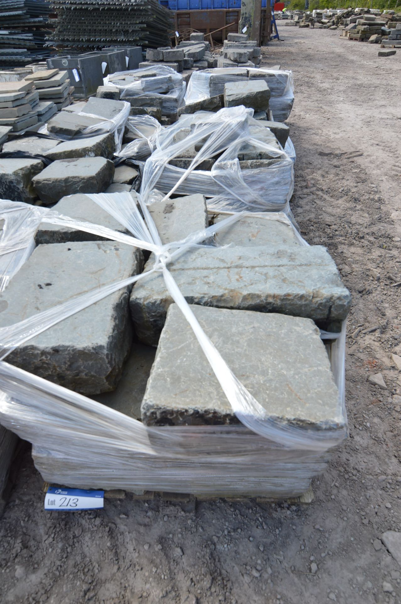 GRANITE DRAINAGE CHANNEL BLOCKS, on five pallets (please note 10% ...