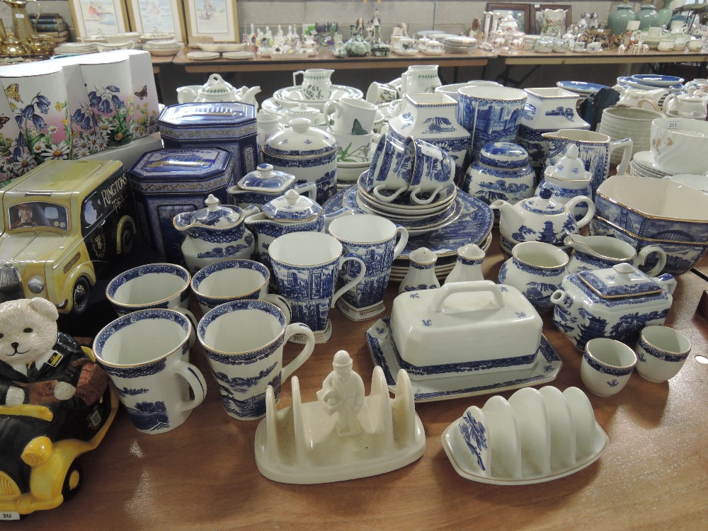 A collection of Ringtons tea collectables including tablewarem, vases ...