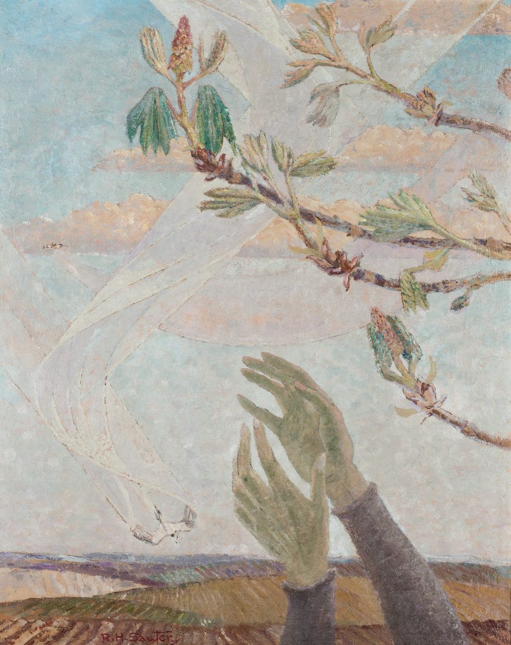 •RUDOLF SAUTER RBA, RI, PS (1895-1977) ANNUNCIATION signed l.l.: R.H ...