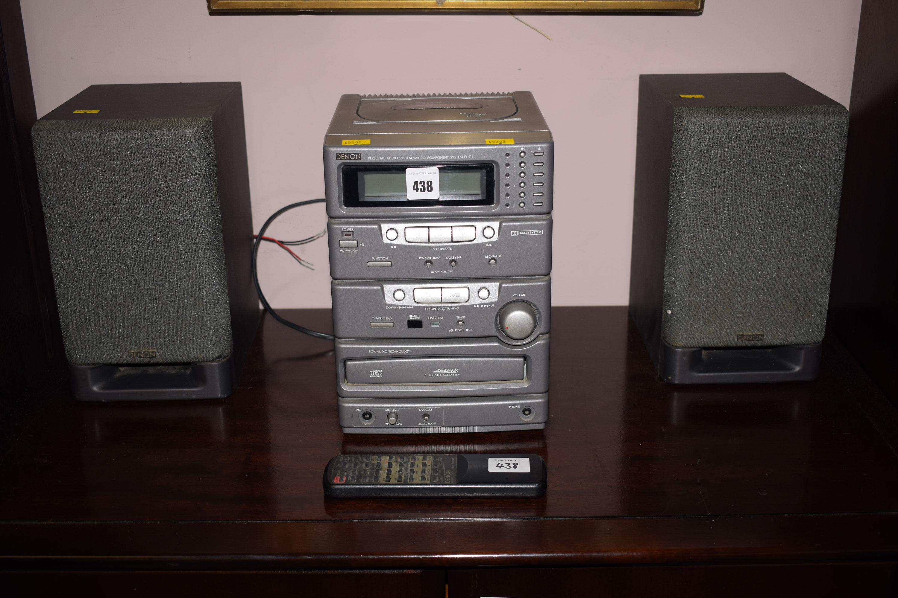 A Denon personal audio system/micro component system D-C1 with remote ...